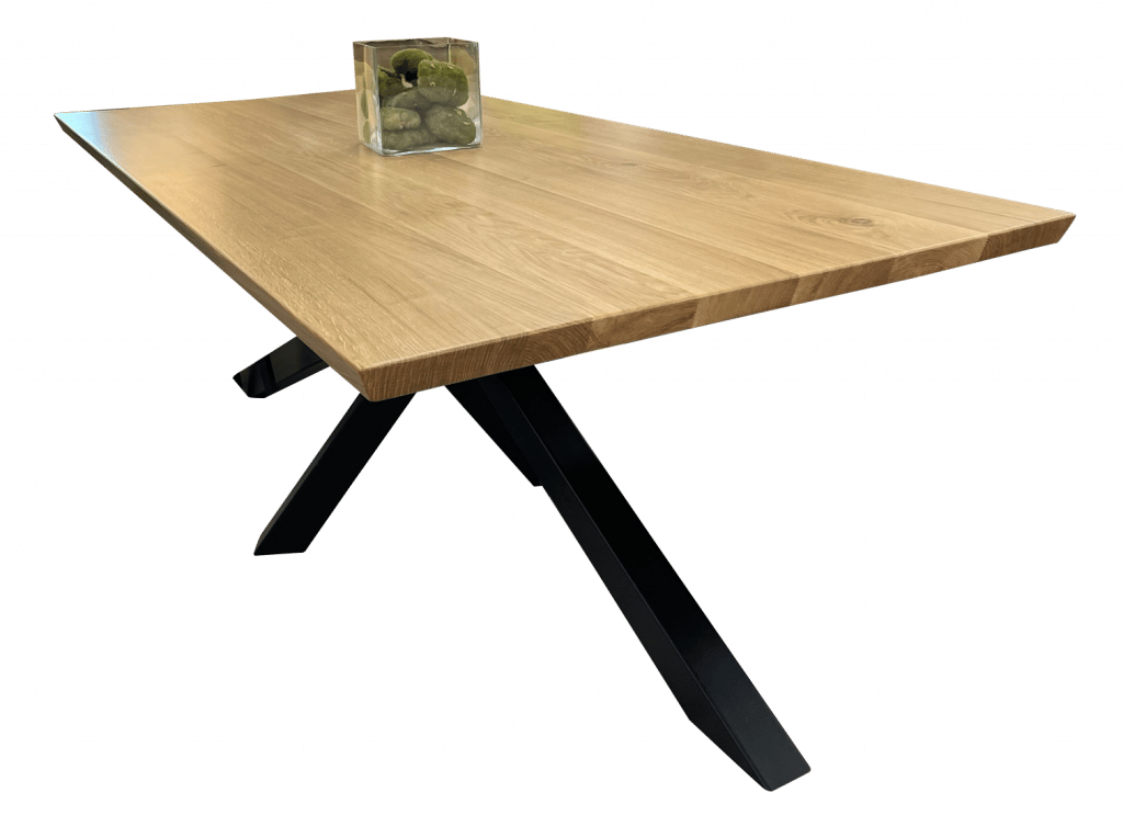 Table Réf. Montréal pied étoile métal noir - valmeubles